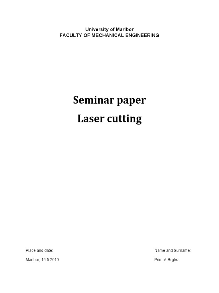 Laser Cutting | PDF | Laser | Secondary Sector Of The Economy