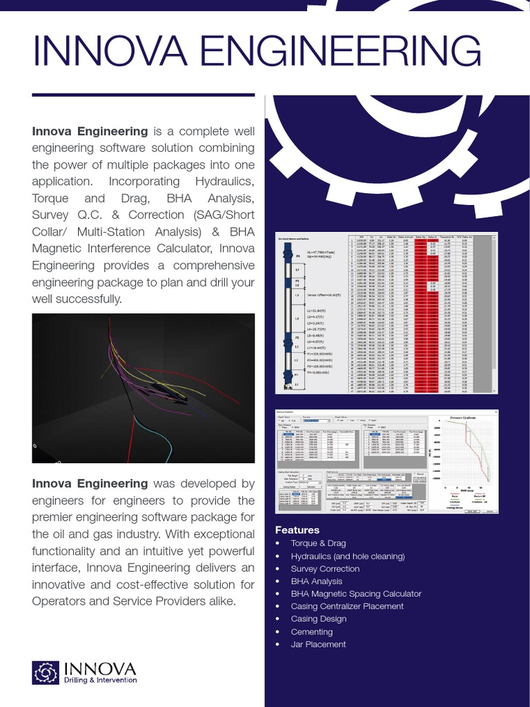 Innova Drilling Software Overview | PDF | Casing (Borehole) | Friction