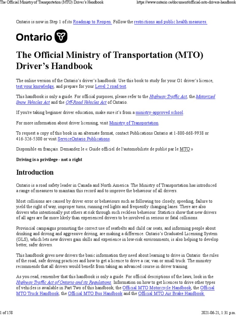 Drivers Manual | PDF | Driver's License | Driving