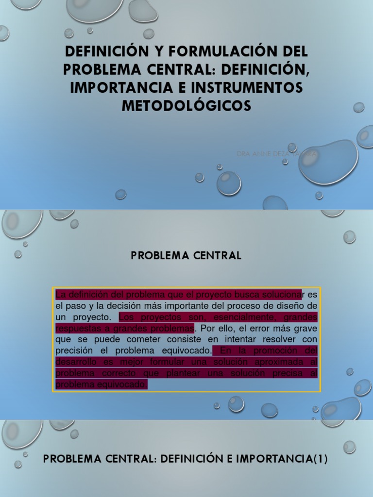 5 Definición y Formulación Del Problema Central E | PDF | Matriz ...