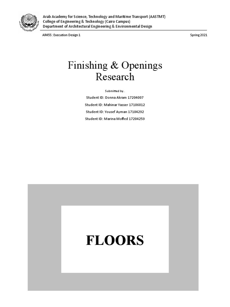 Execution Research Proect | PDF | Window | Door