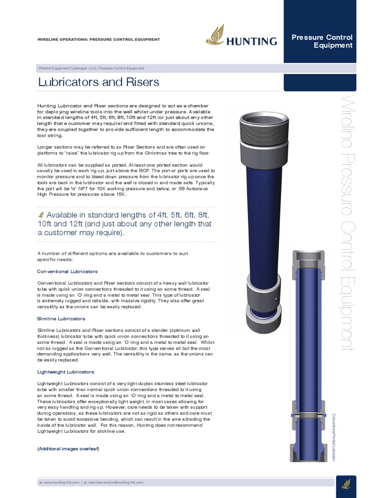 Lubricator Riser | PDF | Pipe (Fluid Conveyance) | Mechanical Engineering