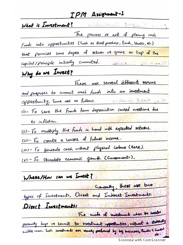 IPM Assignment #1 | PDF