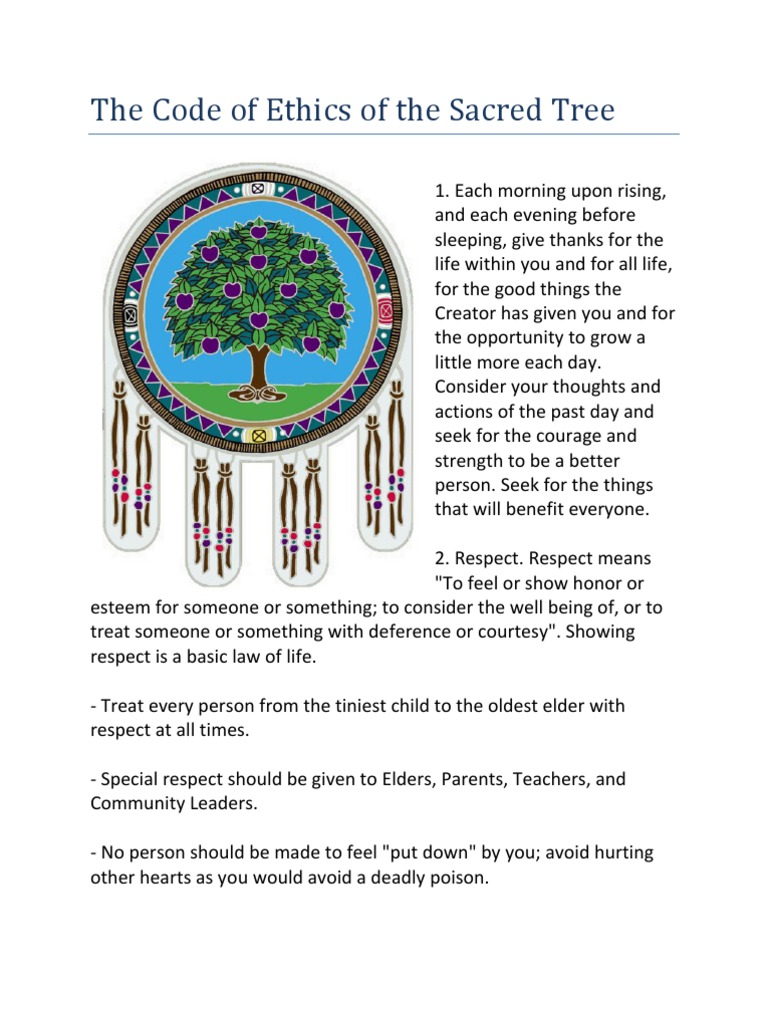 The Code of Ethics of the Sacred Tree