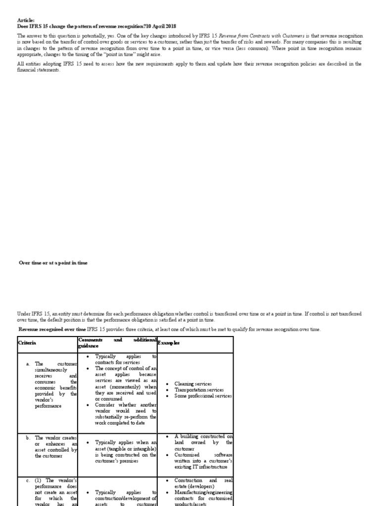 BDO - Revenue Articles | Download Free PDF | International Financial ...