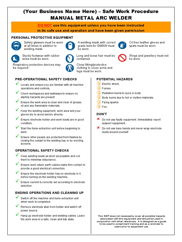 SWP Welder Manual Metal Arc AS562 | PDF | Welding | Construction