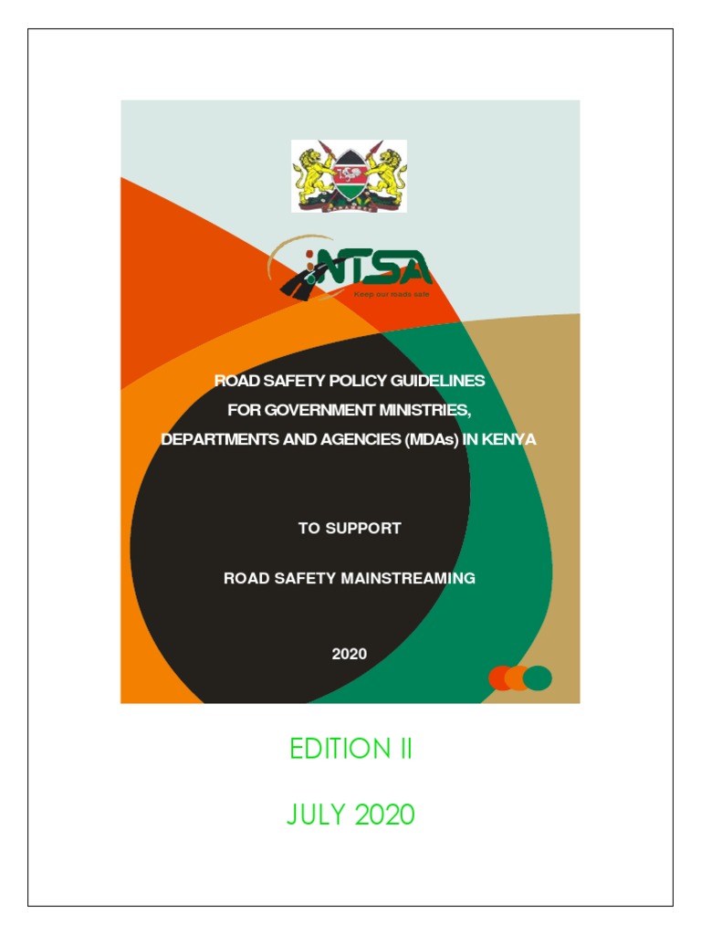 Edition Ii JULY 2020: Road Safety Policy Guidelines For Government ...