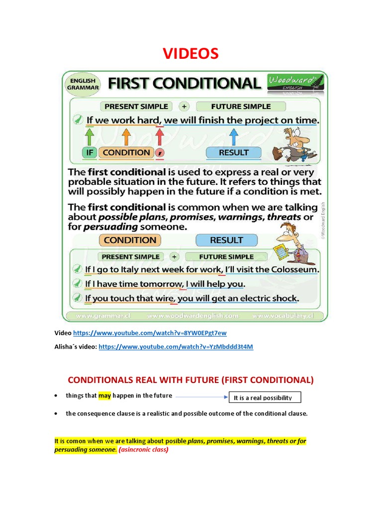 First Conditional Review | PDF | Verb | Linguistics