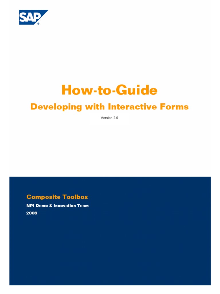 Creating an Interactive Confidentiality Agreement Form using SAP Web Dynpro and Adobe LiveCycle ...