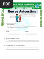 Sopa de Letra Sobre El Autoestima | PDF