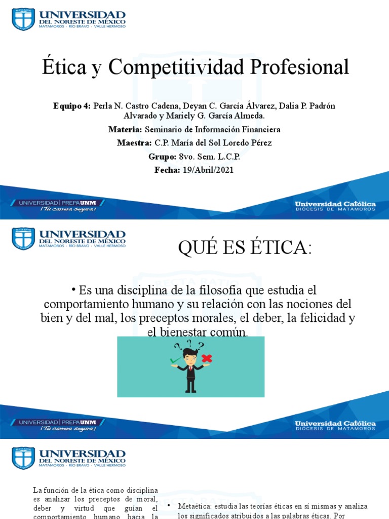 Ética y Competitividad Profesional | PDF | Ética profesional | Moralidad