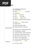 Us Airport Codes | PDF | Aviation | Transport Infrastructure