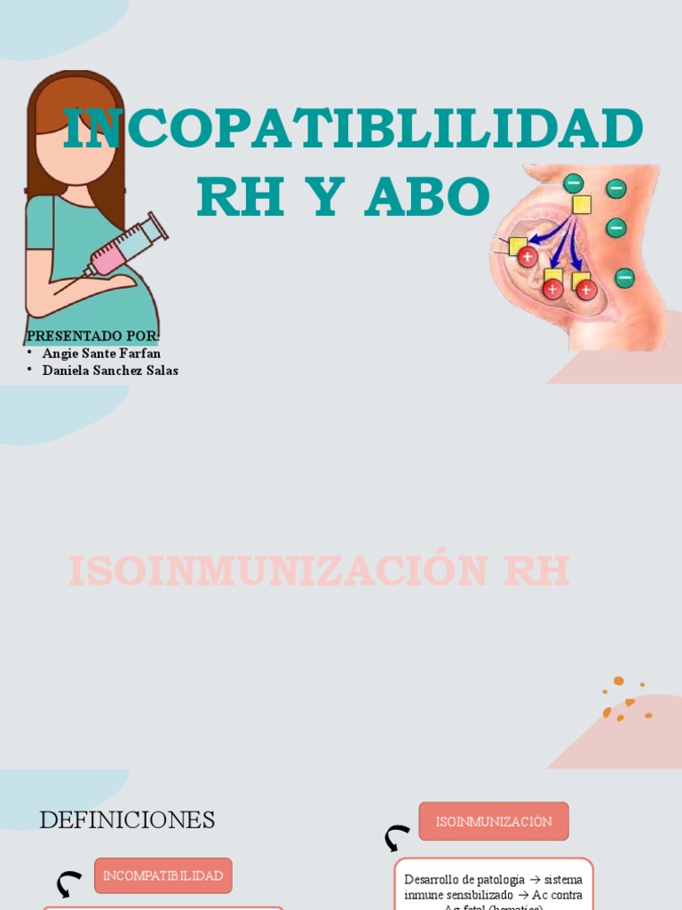 Incompatibilidad RH y ABO | PDF | El embarazo | Anatomía