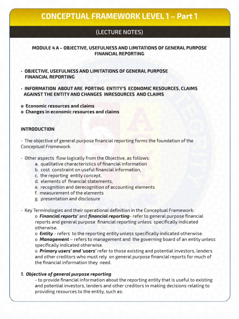 10-07-2021 CRC-ACE - FAR-T - Week 04 - Module 4A Lecture Guide | PDF