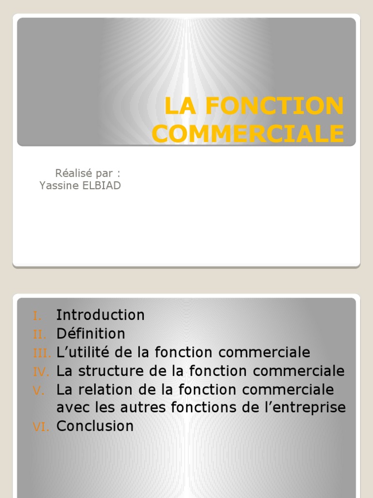 La Fonction Commerciale | PDF | Sodles | Commercialisation