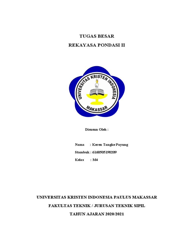 Materi Tugas Besar Rekayasa Pondasi | PDF | Sains & Matematika ...