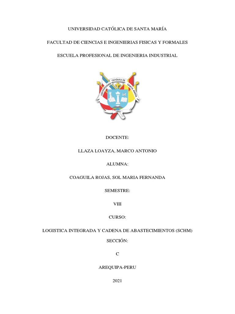 Taller 1 Individual Logistica | PDF | Logística | Consumismo
