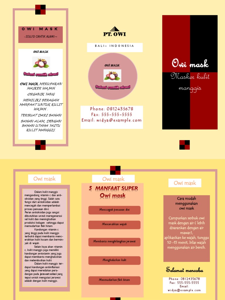 Contoh Brosur Produk Kreatif Kewirausahaan | PDF