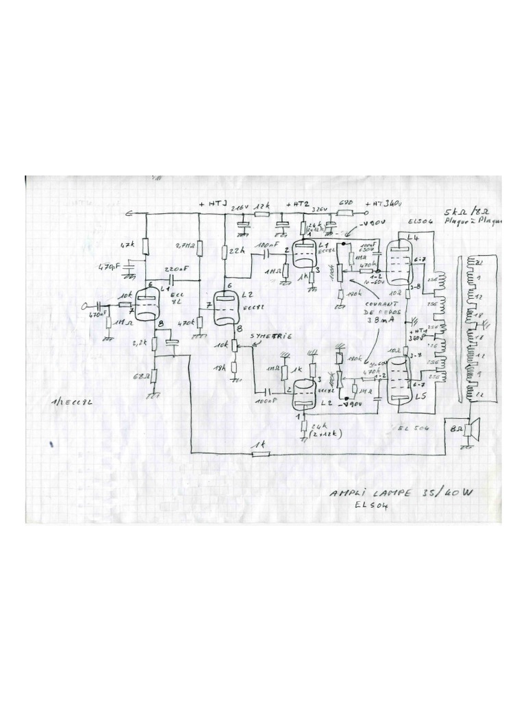 Ampli A Tube EL504 | PDF