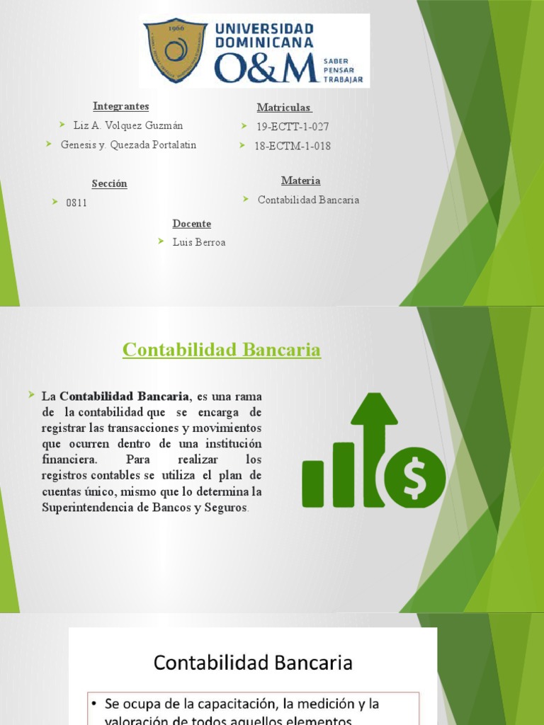 Contabilidad Bancaria | PDF | Contabilidad | Bancos