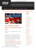 Chevening Scholarship Interview Scoring Guide | PDF | Social Media ...