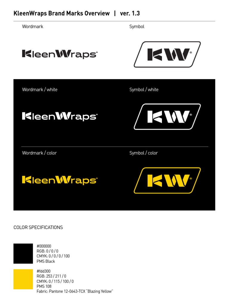 KleenWraps Logo Overview-1.3 | PDF | Technology & Engineering