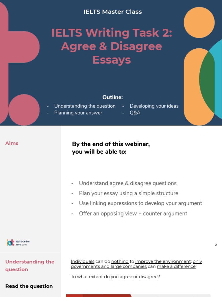 IELTS Writing Task 2: Agree & Disagree Essays | PDF | Essays | Boycott