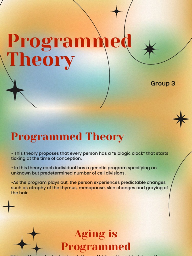 Programmed Theory by Group 3 | PDF | Ageing | Hormone