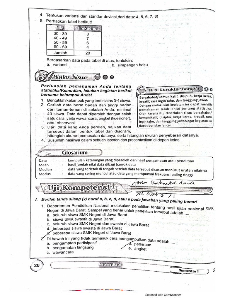 Matematika Hal 28-32 Fitria Rahma | PDF