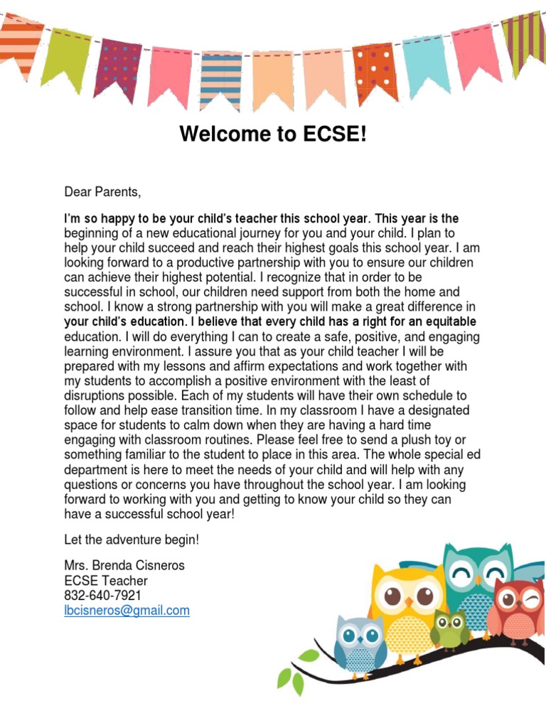 Welcome to ECSE: Parent Partnership Guide | PDF