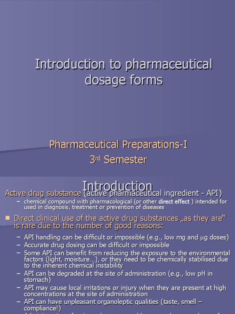 Introduction To Dosage Form (3rd Semester) | PDF | Topical Medication ...