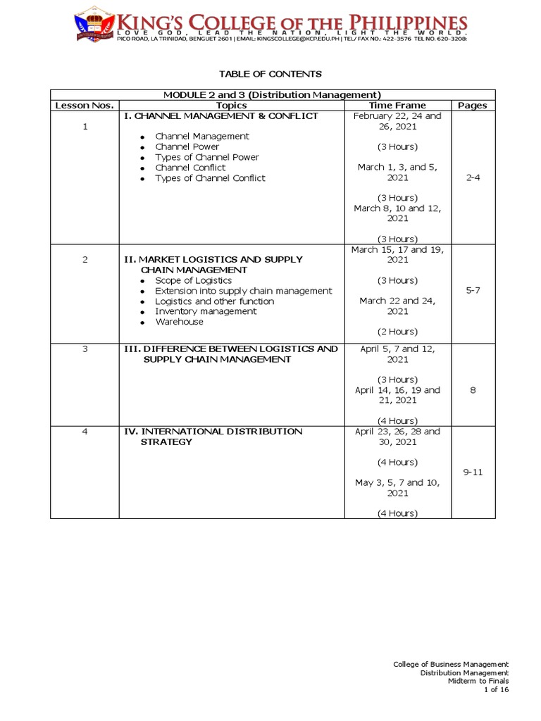 Distribution Management Overview | PDF | Supply Chain Management ...