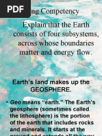 Earth and Life Science: Learning Activity Sheet Exogenic Processes ...