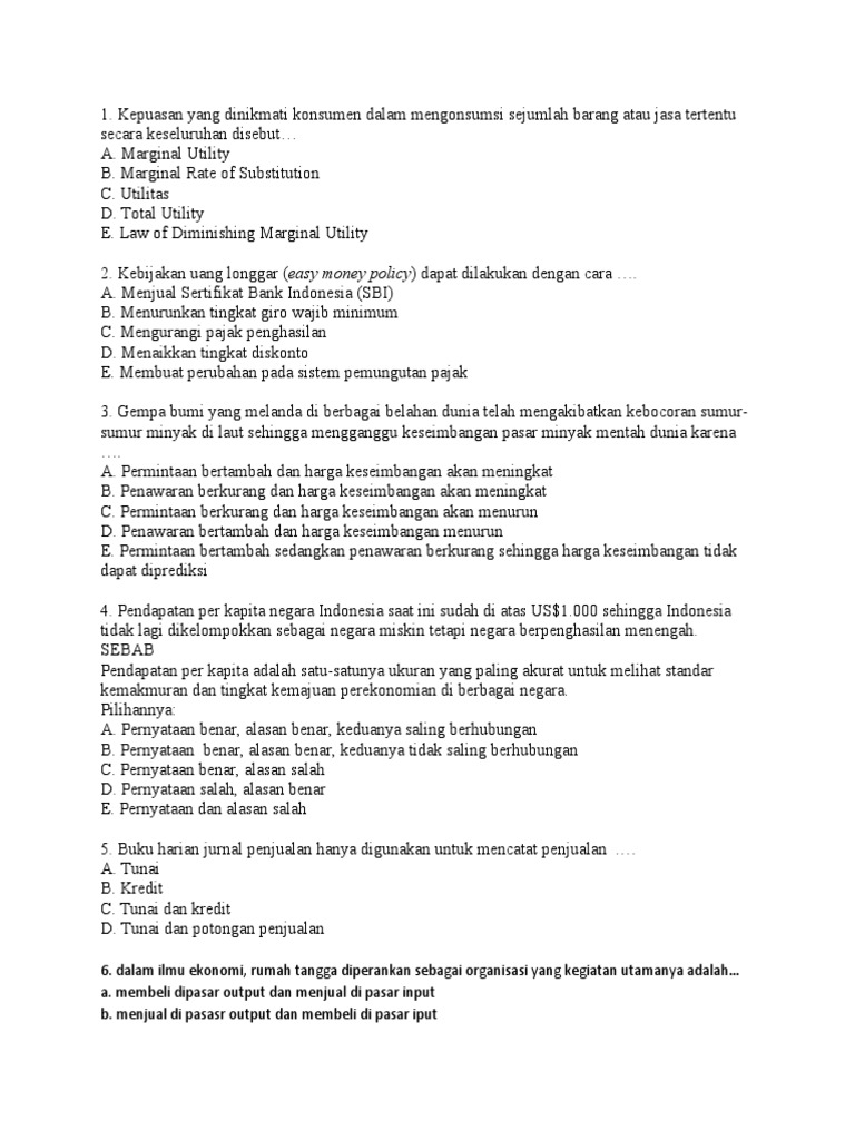 Latihan Soal Soshum Dan Pembahasan | PDF