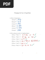 Logarithm Cheat Sheet | PDF