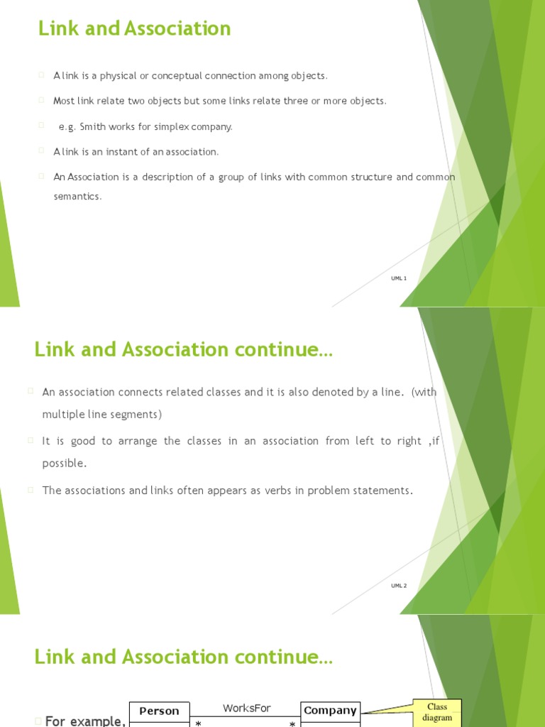 Link and Association | PDF | Inheritance (Object Oriented Programming ...