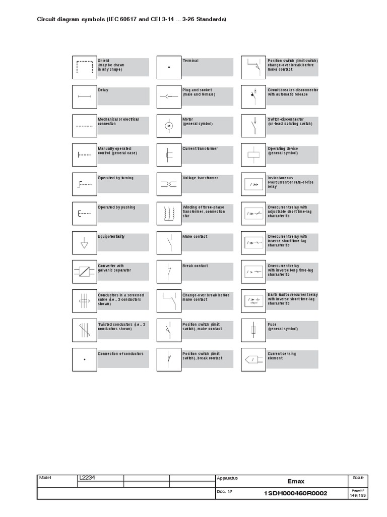 Circuit Diagram Symbols (IEC 60617 and CEI 3-14 ... 3-26 Standards ...