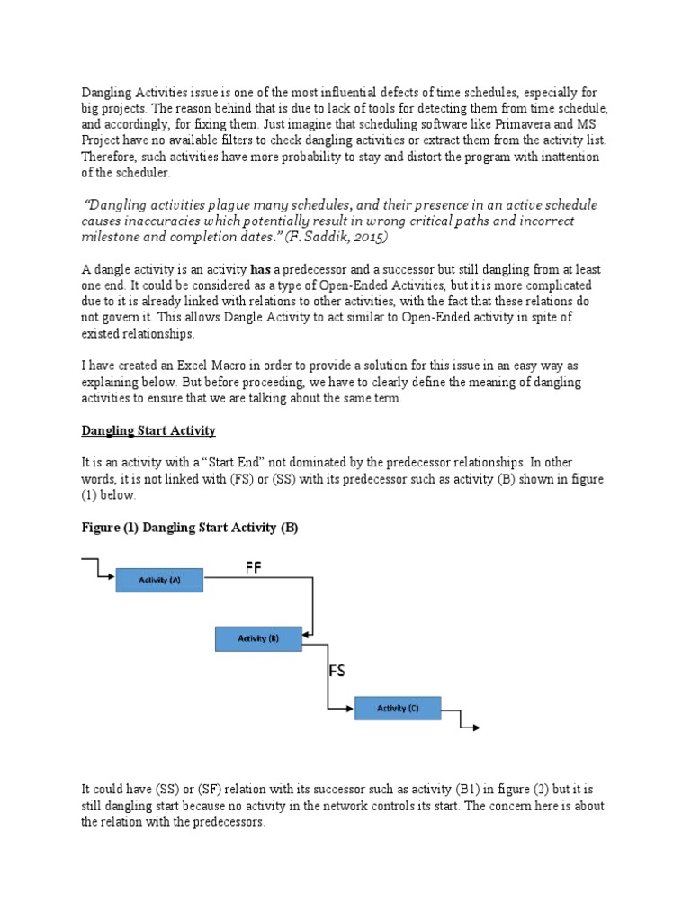 Dangling Activitiy | PDF | Computing