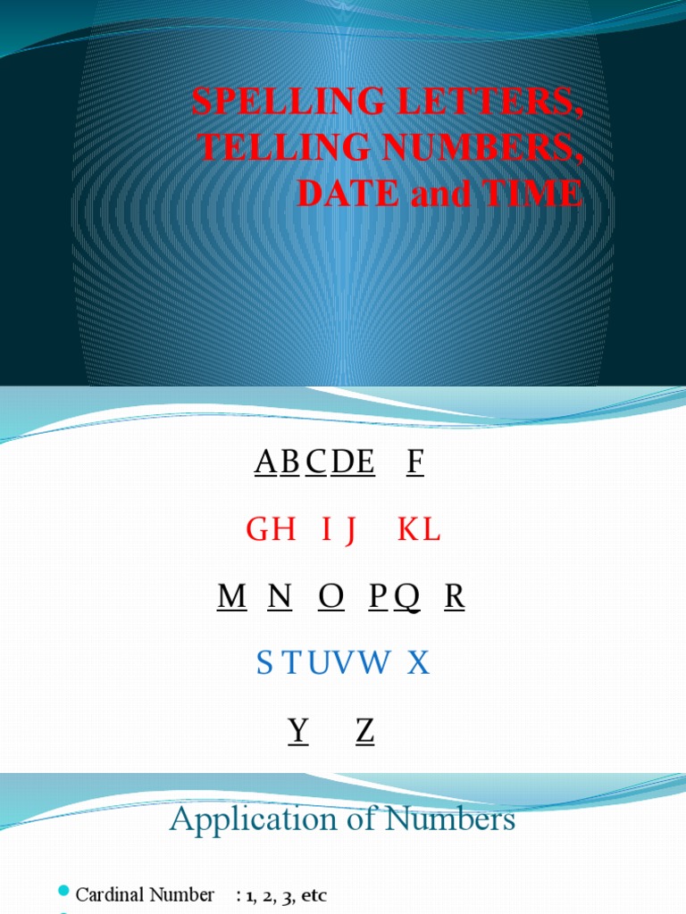 Telling Numbers, Date and Time | Download Free PDF | Linguistics ...