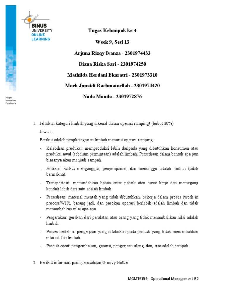 TK4-W9-S13-R2 (1) Arjuna | PDF | Bisnis | Komputer