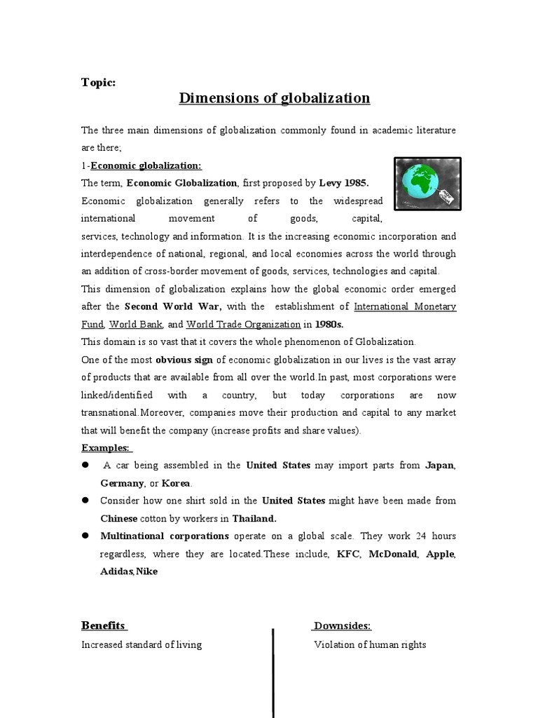 The Three Dimensions of Globalization: An In-Depth Exploration of ...