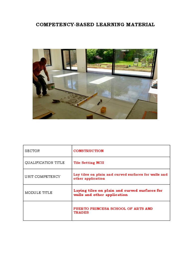 Competency-Based Learning Material: Sector | PDF | Personal Protective Equipment