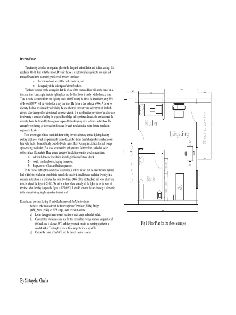 Diversity Factor: by Sintayehu Challa | Download Free PDF | Electrical ...