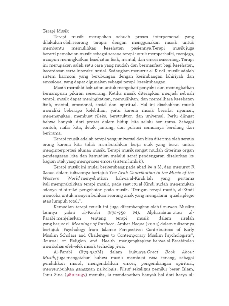 Terapi Musik | PDF