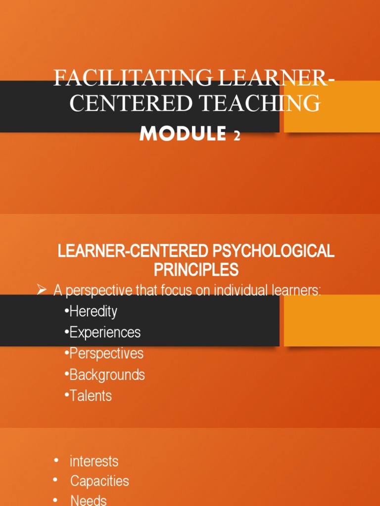 Module-2 Facilitating Learners | PDF | Learning | Motivational
