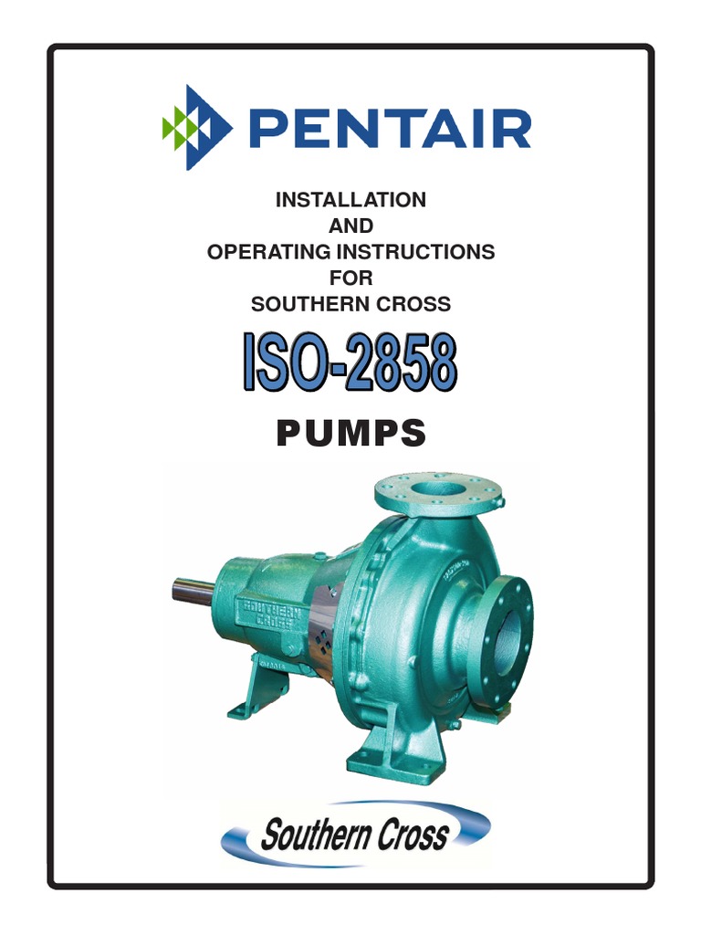 Southern Cross - Iso Pump - Installation and Operating Instruction ...