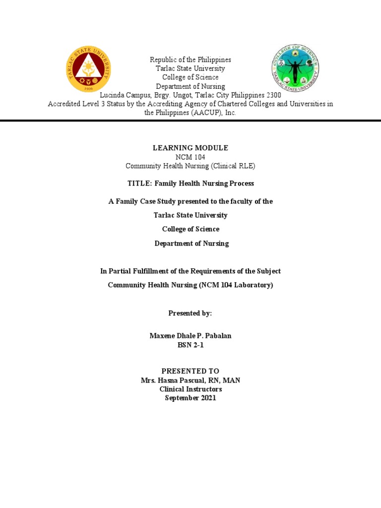 Family Case Study 1,2,3 | PDF | Senses