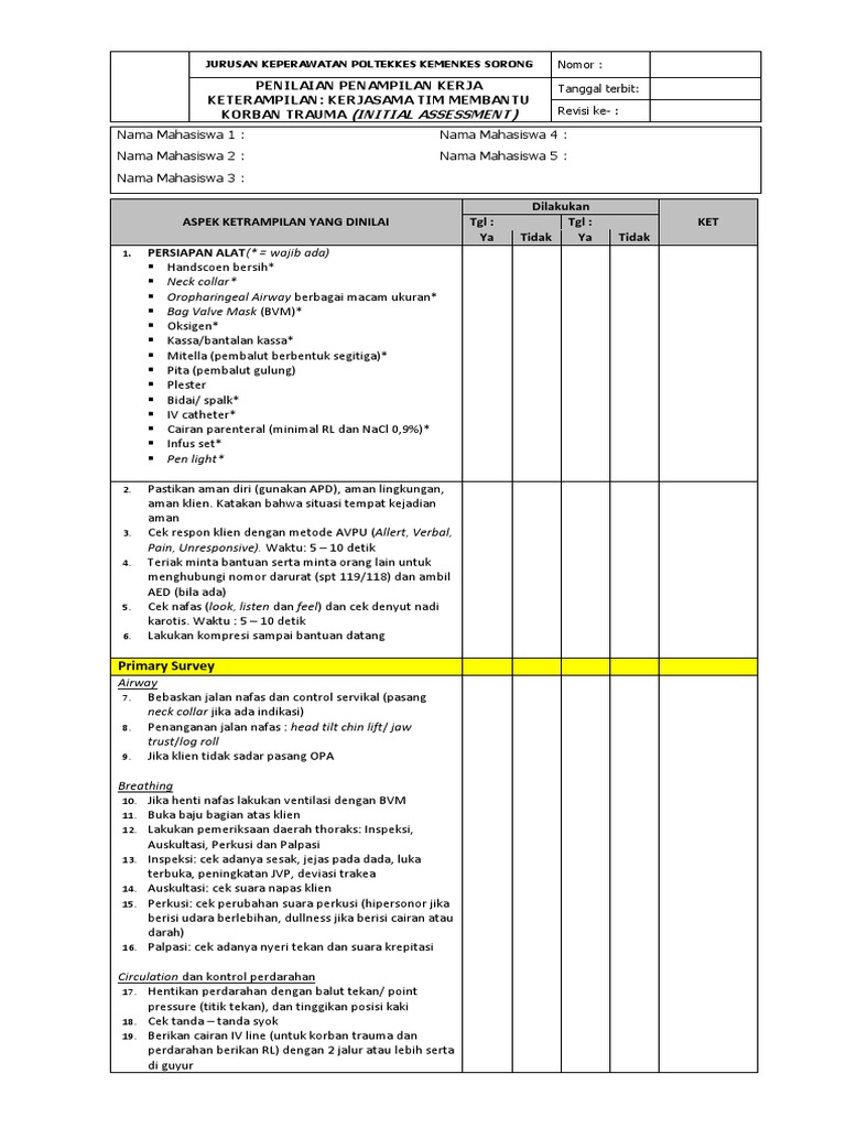 SOP Initial Assessment 20211012083837 | PDF