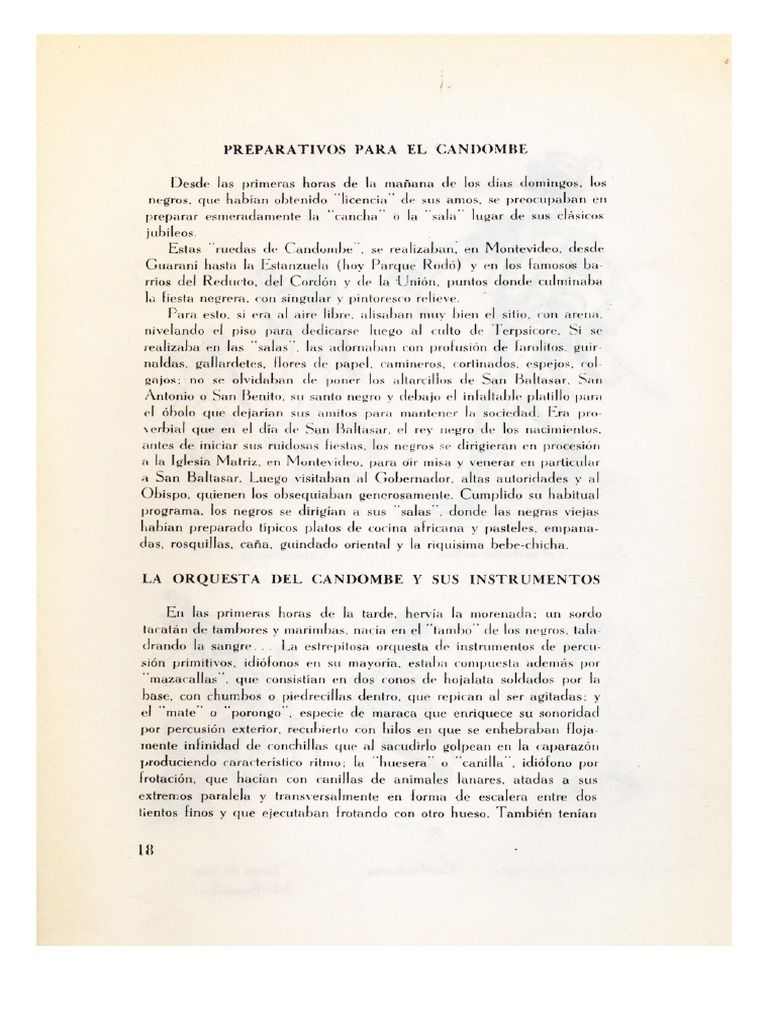 Candombe ENTRADA - 91 | PDF