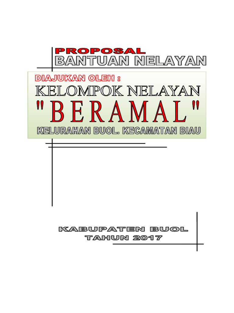 Proposal Nelayan Beramal | PDF